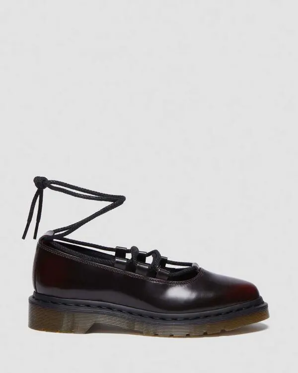 Dr. Martens Elphie Ii Leather Ballet Flats - Red