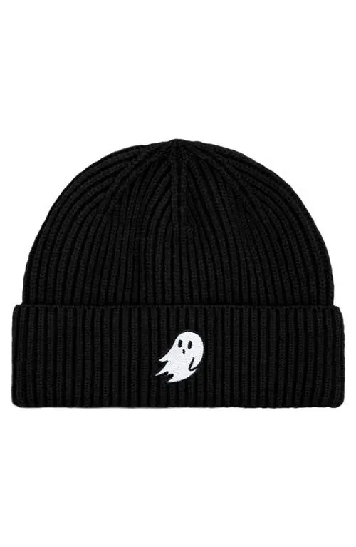 DALIX Ghost Fisherman Beanie - Black