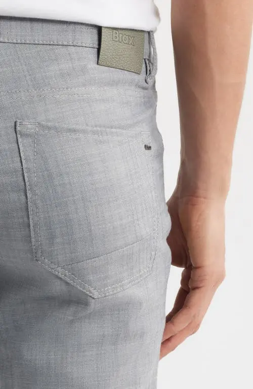 BRAX Chuck Stretch Chambray 5-pocket Pants - Silverdnu