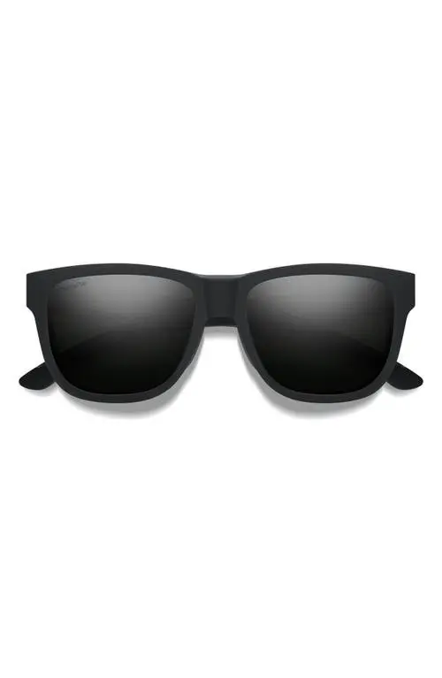 SMITH Lowdown Slim 2 53mm Chromapop™ Square Sunglasses - Black / Chromapop Glass Black