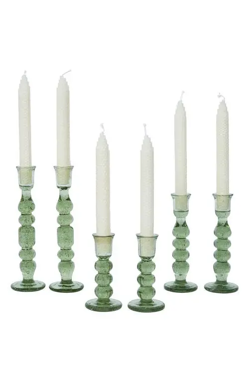 JULISKA Provence Set Of 2 Candlesticks - Basil