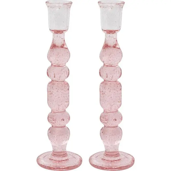 JULISKA Provence Set Of 2 Candlesticks - Blush