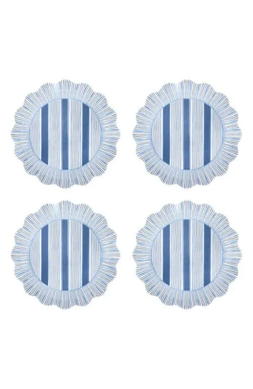 JULISKA Cabana Set Of 4 Melamine Salad Plates - Ocean