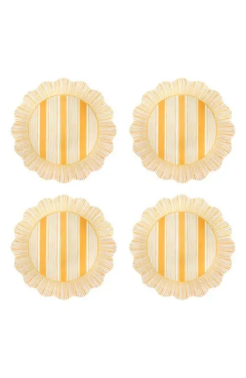 JULISKA Cabana Set Of 4 Melamine Salad Plates - Sunshine