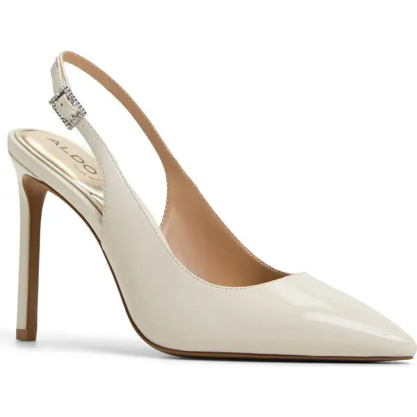 Aldo Pointed Toe Slingback Pumps - Other White