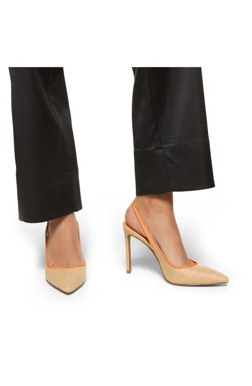 Aldo Lala Slingback Pointed Toe Pump - Natural