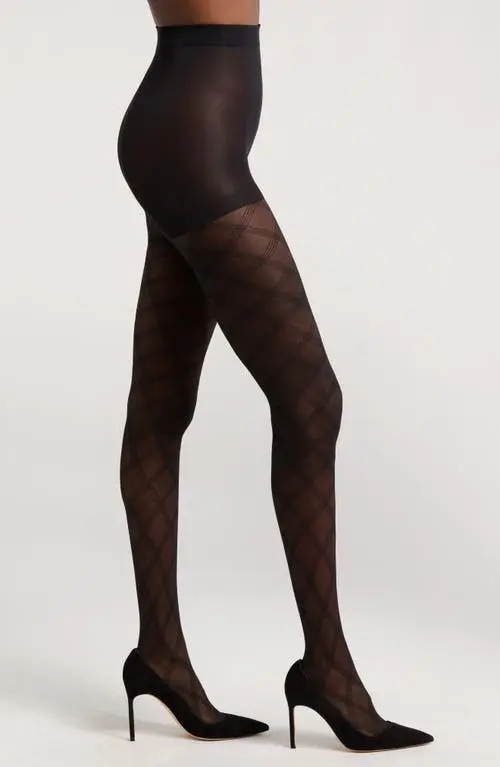 Nordstrom Everyday Sheer Diamond Tights - Black