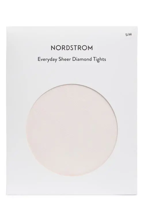 Nordstrom Everyday Sheer Diamond Tights - Pink Loft
