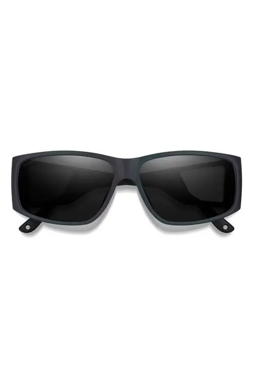 SMITH Monroe Peak 62mm Oversized Chromapop™ Polarized Sunglasses - Fathom/black