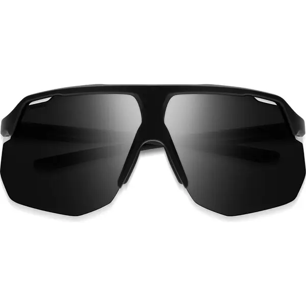 SMITH 74mm Chromapop™ Polarized Shield Sunglasses - Matte Black / Chromapop Black