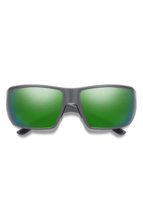 SMITH Guide's Choice 58mm Polarized Sunglasses - Cement /chromapop Green