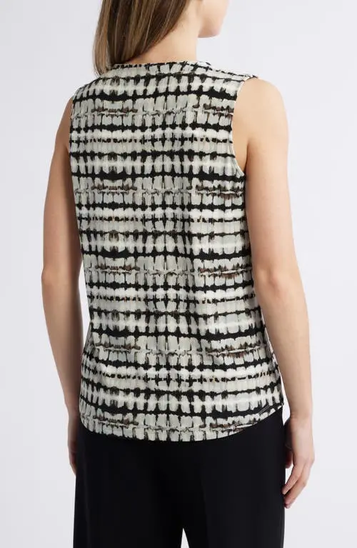 Anne Klein Abstract Print Shell