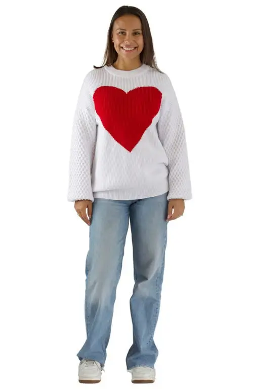 MIA BELLE GIRLS Heart Sweater