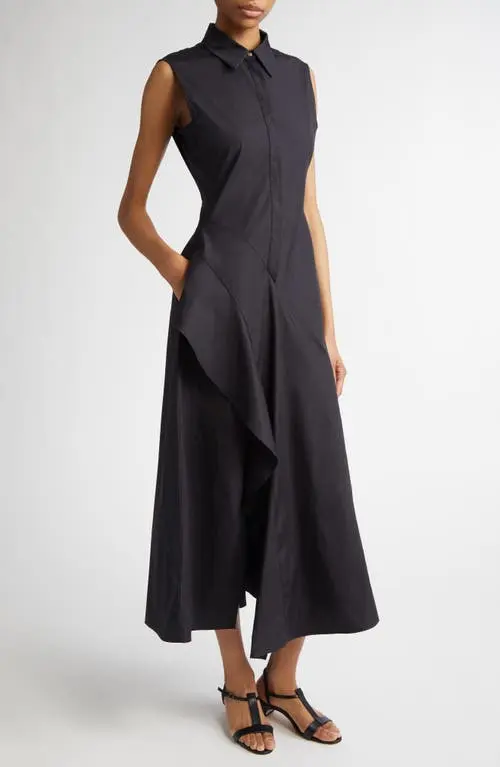 Max Mara Keras Poplin Midi Shirt Dress