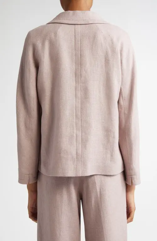 Max Mara Nicole Linen-blend Crop Blazer