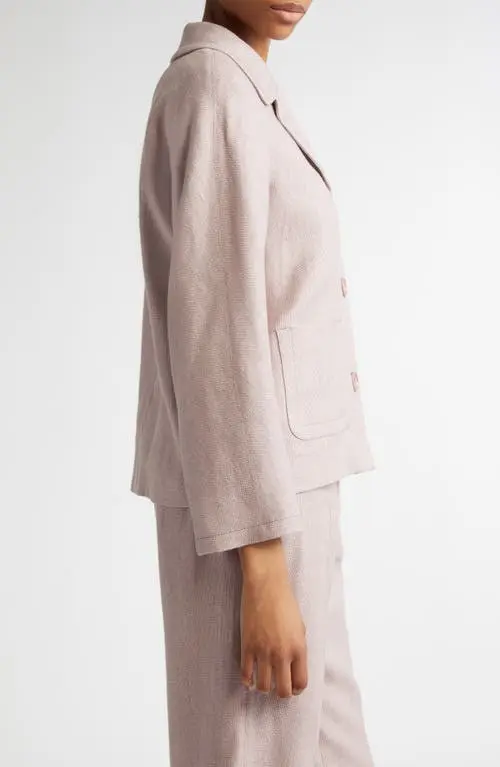 Max Mara Nicole Linen-blend Crop Blazer