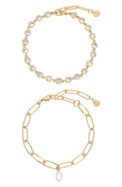 Ettika Set Of Two Bracelets - Gold