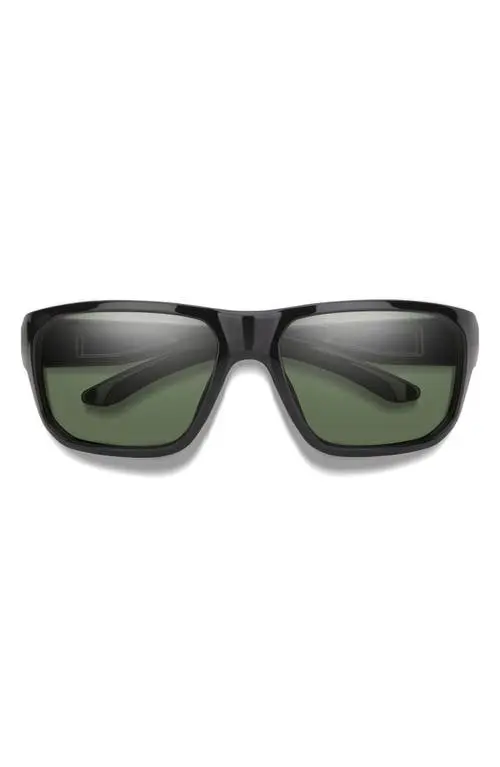 SMITH Arvo 61mm Chromapop™ Polarized Sunglasses - Black /chromapop Gray Green