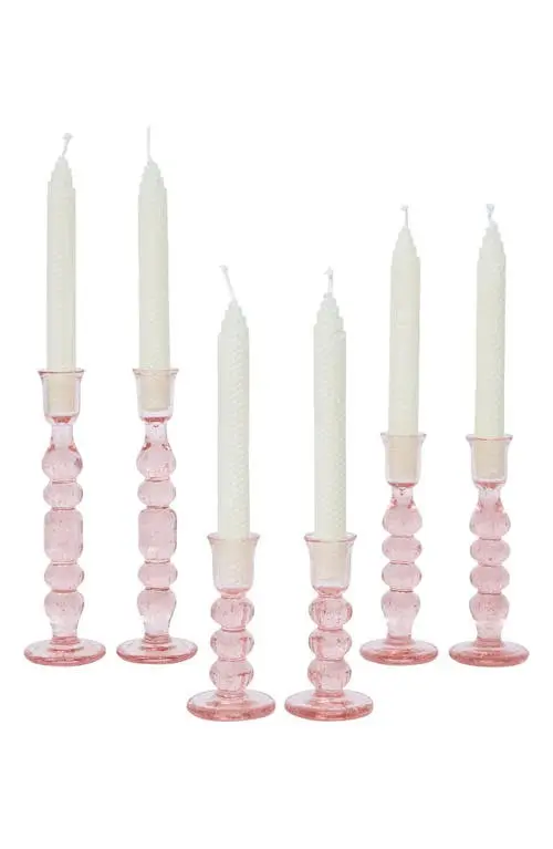 JULISKA Provence Set Of 2 Candlesticks - Blush