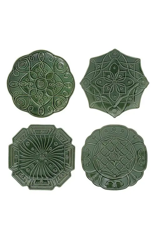 JULISKA Jardin Du Monde Set Of 4 Salad Plates - Basil