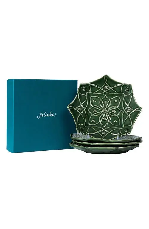 JULISKA Jardin Du Monde Set Of 4 Salad Plates