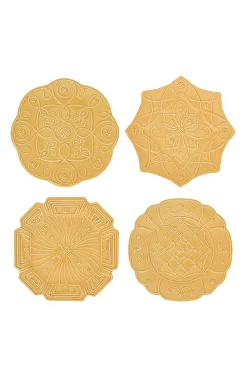 JULISKA Jardin Du Monde Set Of 4 Salad Plates - Daffodil