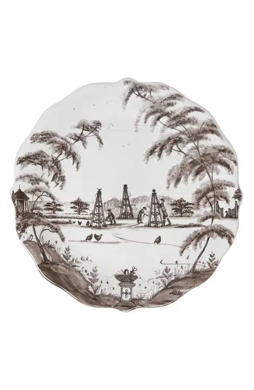 JULISKA Country Estate Set Of 4 Party Plates - Flint Grey