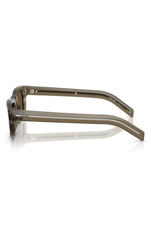 Prada 57mm Rectangular Sunglasses