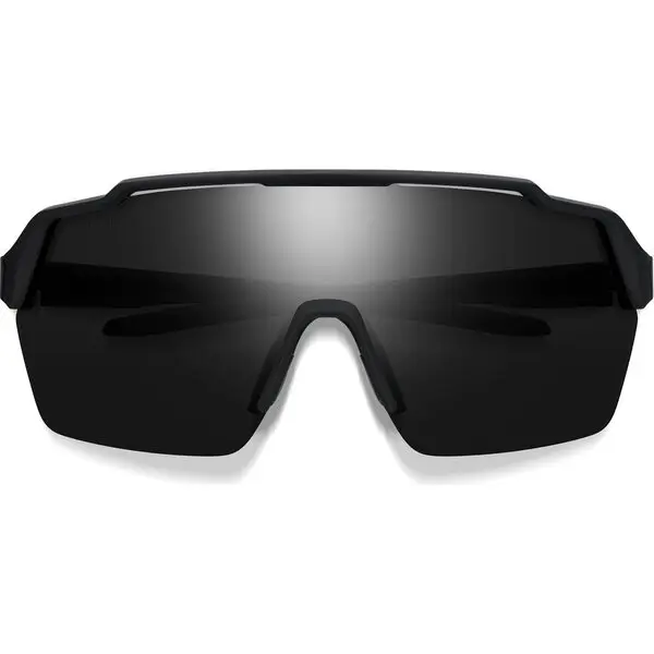 SMITH Shift Split Mag™ 139mm Chromapop™ Polarized Shield Sunglasses - Matte Black / Chromapop Black