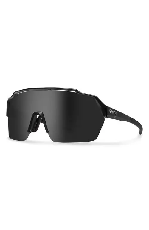 SMITH Shift Split Mag™ 139mm Chromapop™ Polarized Shield Sunglasses - Matte Black / Chromapop Black