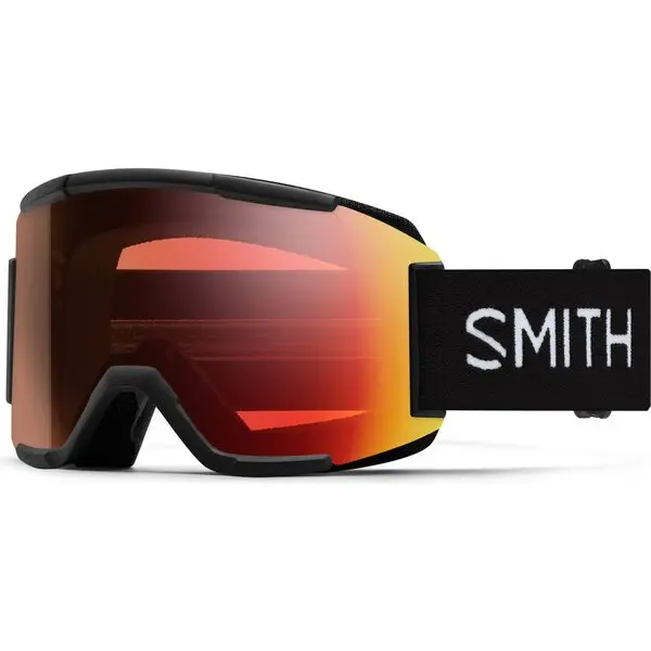 SMITH Squad Fit Chromapop™ Low Bridge Snow Goggles - Black / Photochromic Red