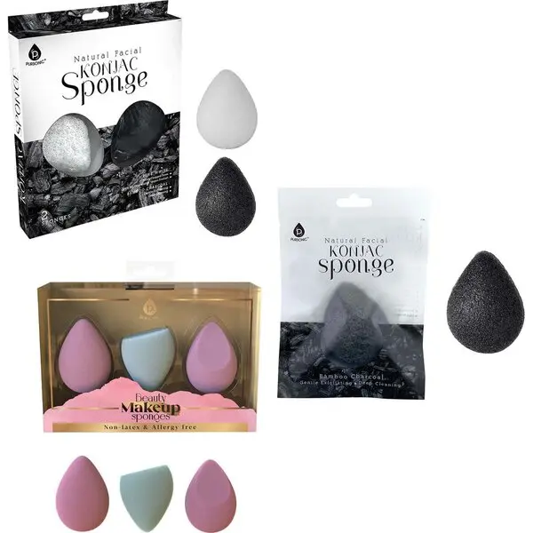 PURSONIC Skin & Beauty Essentials Bundle Konjac Sponge Duo - Multicolor