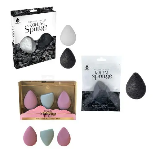 PURSONIC Skin & Beauty Essentials Bundle Konjac Sponge Duo - Multicolor