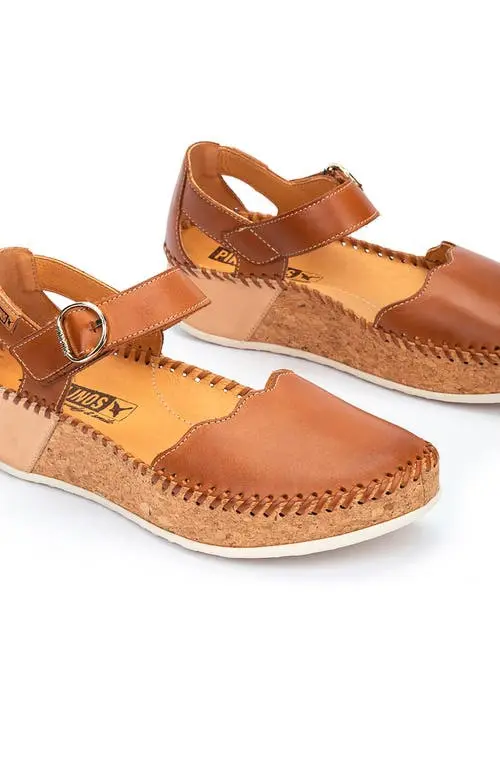 Pikolinos Marina Wedge Flat - Brandy