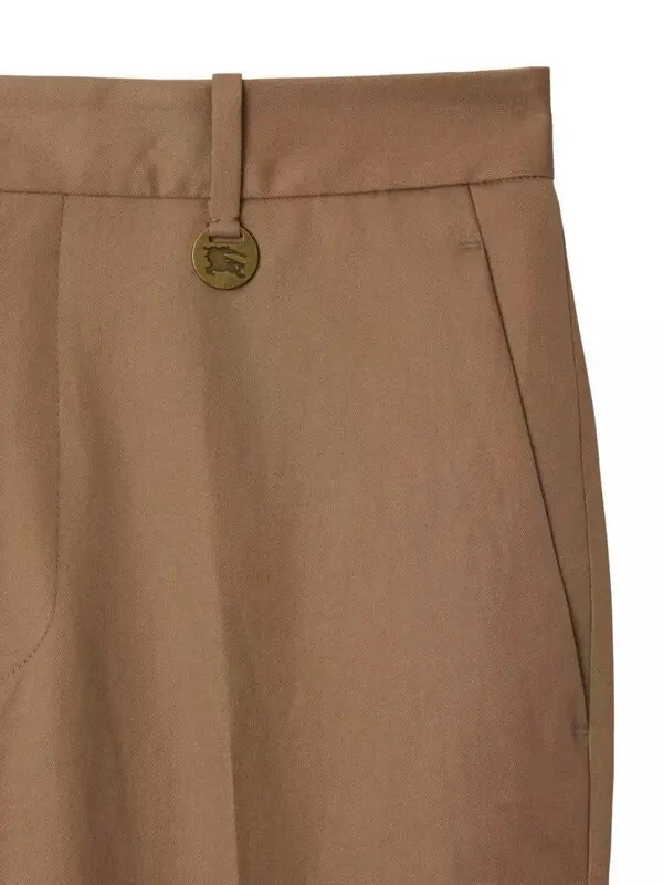 Burberry Gabardine Trousers - Brown