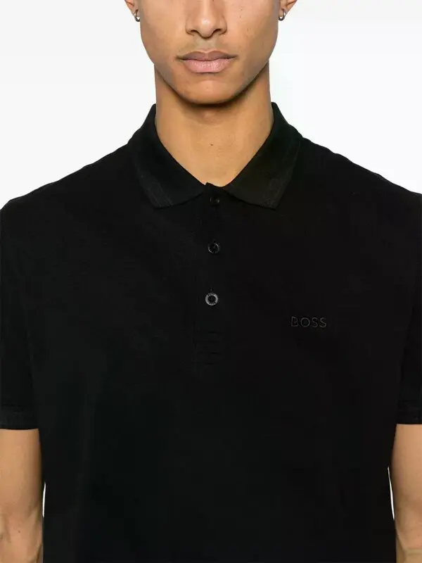 BOSS Logo-embroidered Polo Shirt