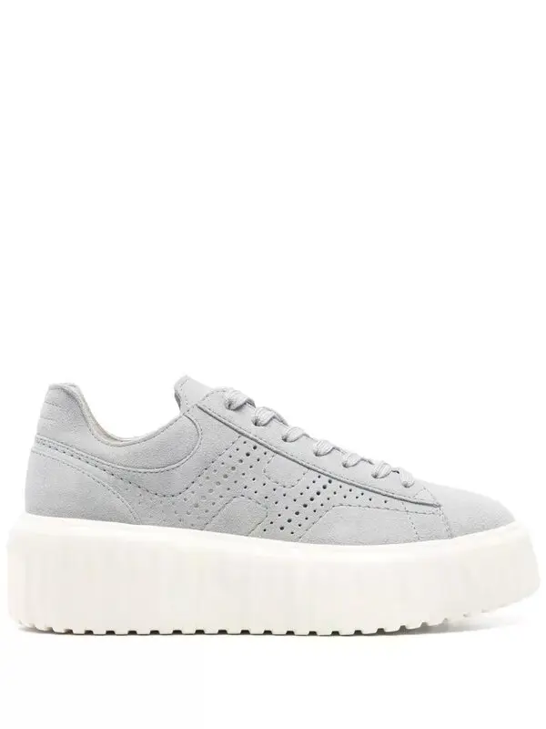 Hogan H-stripes Flatform Sneakers - Blue
