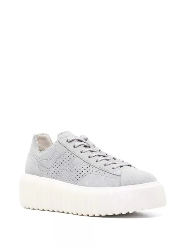 Hogan H-stripes Flatform Sneakers - Blue