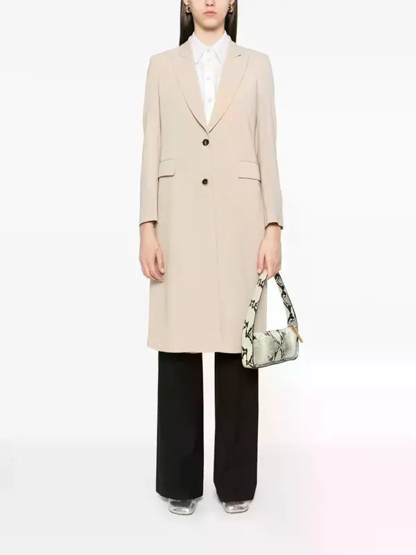 Alberto Biani Single-breasted Coat - Neutrals