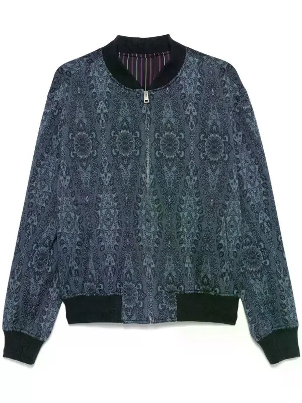 Etro Patterned Jacquard Bomber Jacket