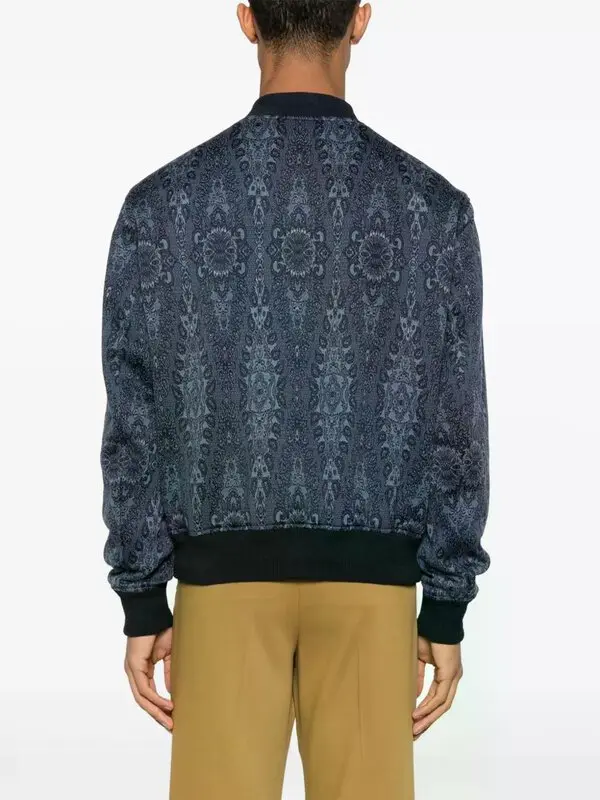 Etro Patterned Jacquard Bomber Jacket