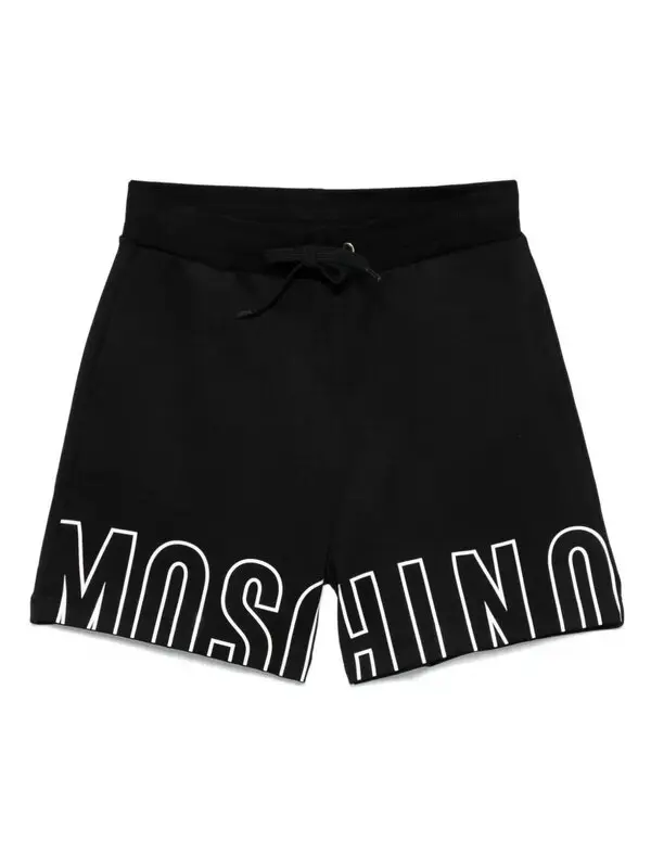 Moschino Logo-print Shorts - Black