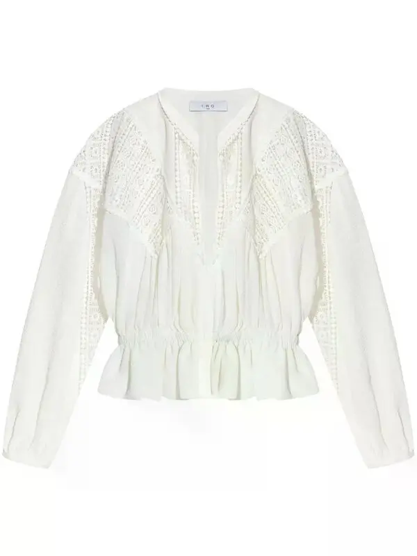 IRO PARIS Rixi Embroidered Blouse - Neutrals