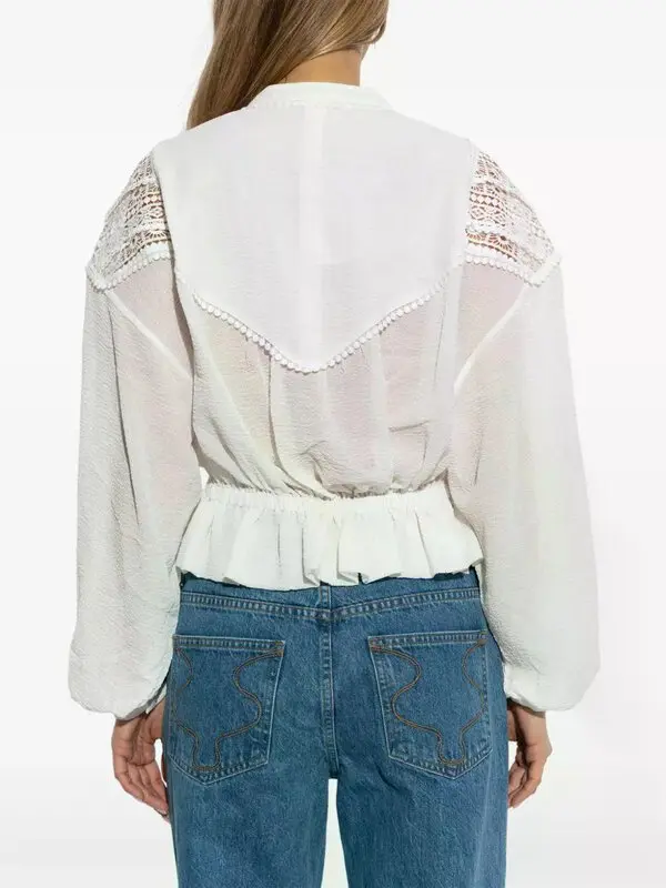 IRO PARIS Rixi Embroidered Blouse - Neutrals