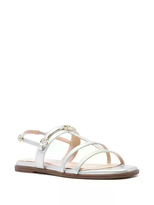 TWINSET Oval T-plaque Flat Sandals
