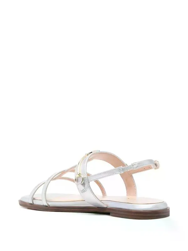 TWINSET Oval T-plaque Flat Sandals