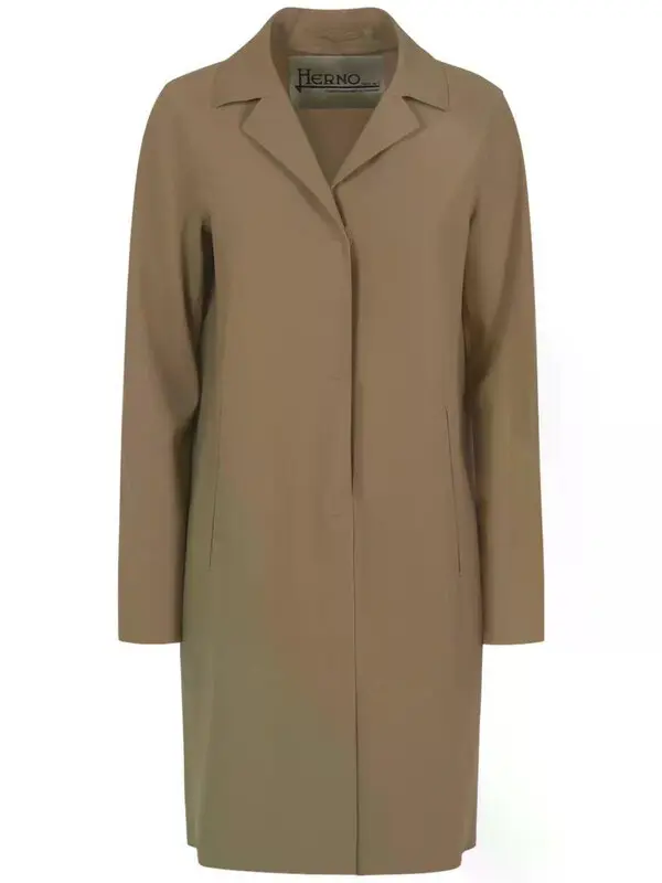 Herno Single-breasted Coat - Neutrals