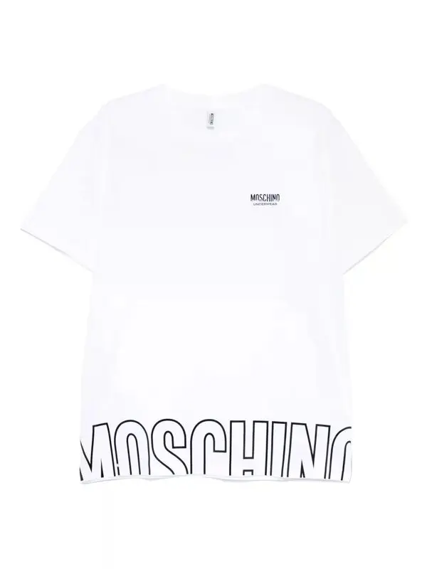 Moschino Raised-logo T-shirt - White