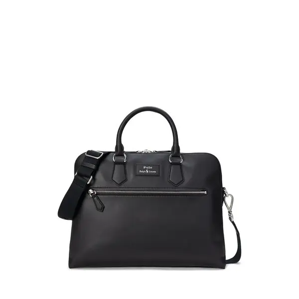 Ralph Lauren Smooth Leather Commuter Bag - Black