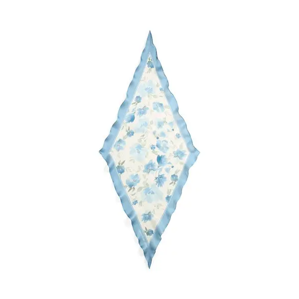 Ralph Lauren Floral Silk Diamond Scarf